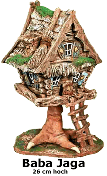 Phantasie- und Märchenhaus Baba Jaga, Miniatur, Haus, Licht, Duft, Ton ...